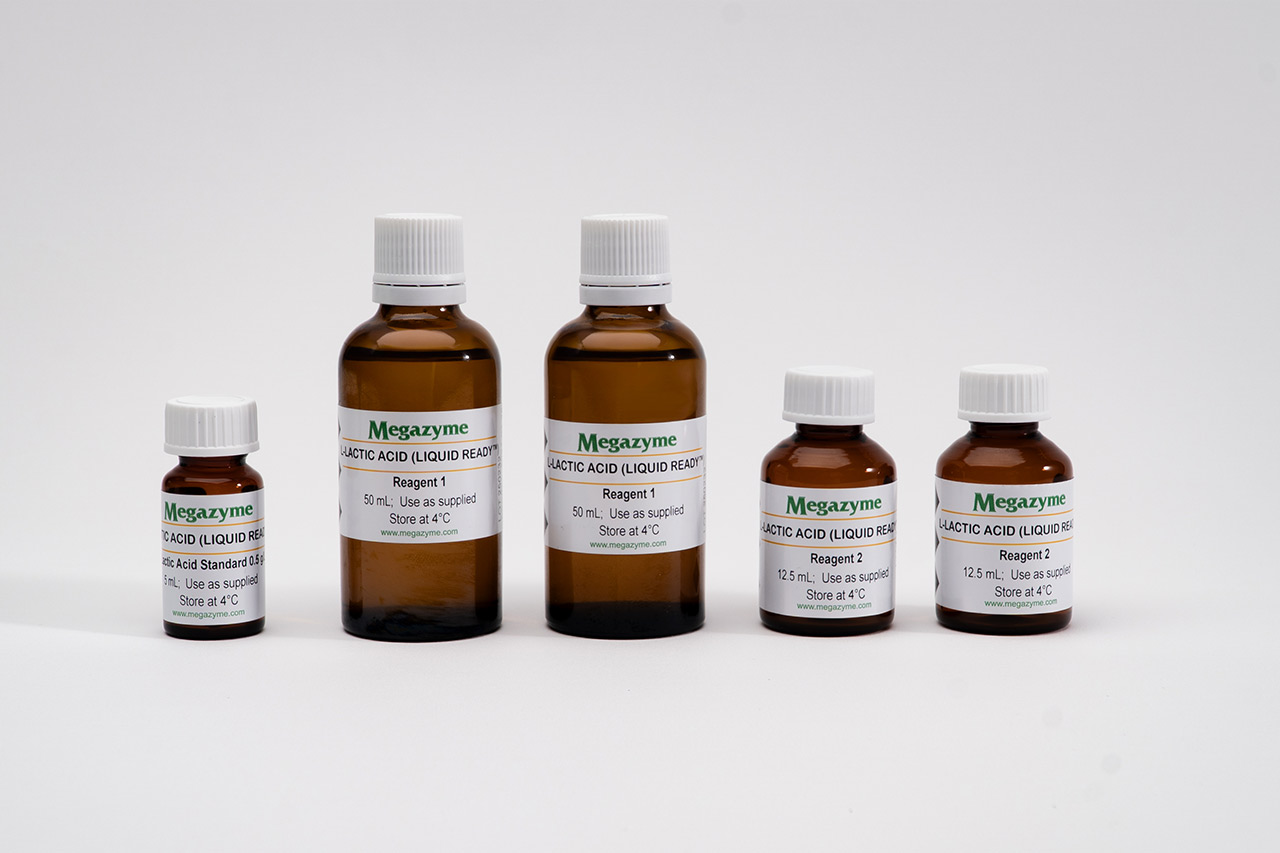 L-Lactic Acid Assay Kit (Liquid Ready) - Measurement L-Lactate | Megazyme